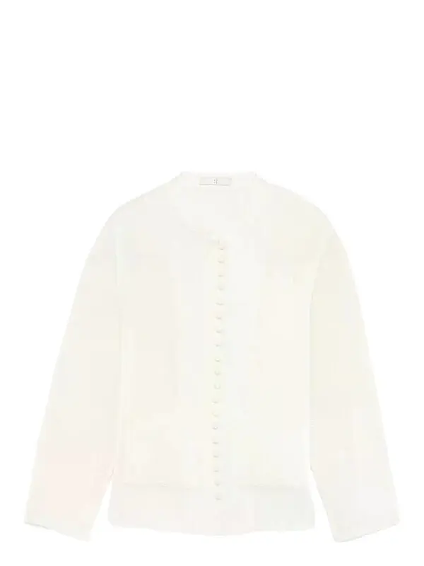 RÓHE Button Patch-pocket Blouse - White