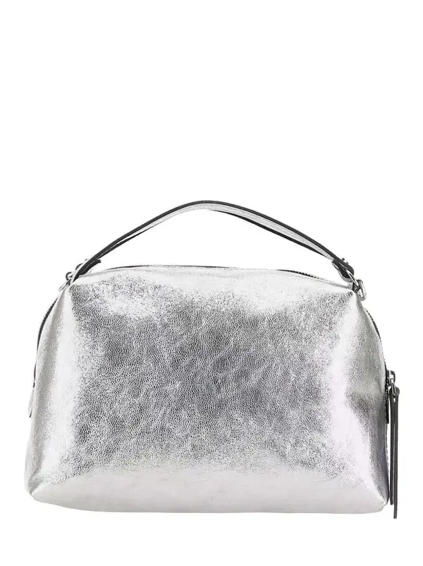 GIANNI CHIARINI Alifa Leather Top-handle Tote - Silver
