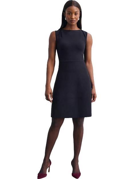 The Fold Parella Sculpt Knit Shift Dress - Navy