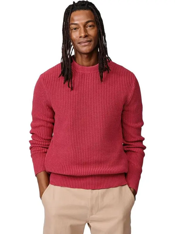 Aubin Martin Ribbed Crew Neck Sweater - Pink