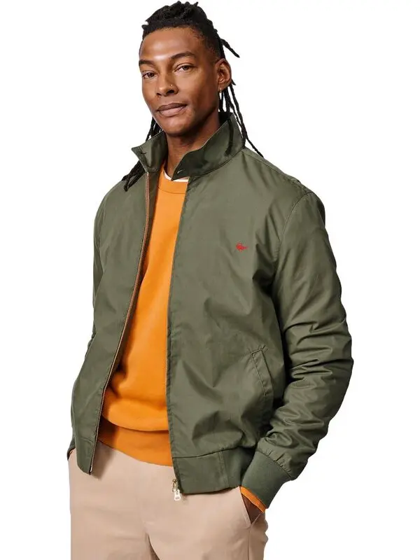 Aubin Authorpe Harrington Bomber Jacket - Khaki