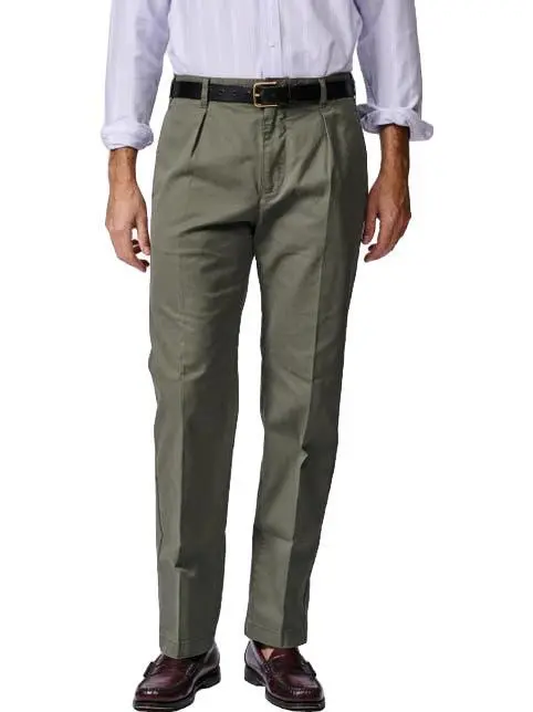 AUBIN Mareham Relaxed Fit Suit Trousers - Khaki
