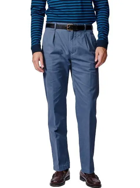 AUBIN Mareham Relaxed Fit Suit Trousers - Washed Blue