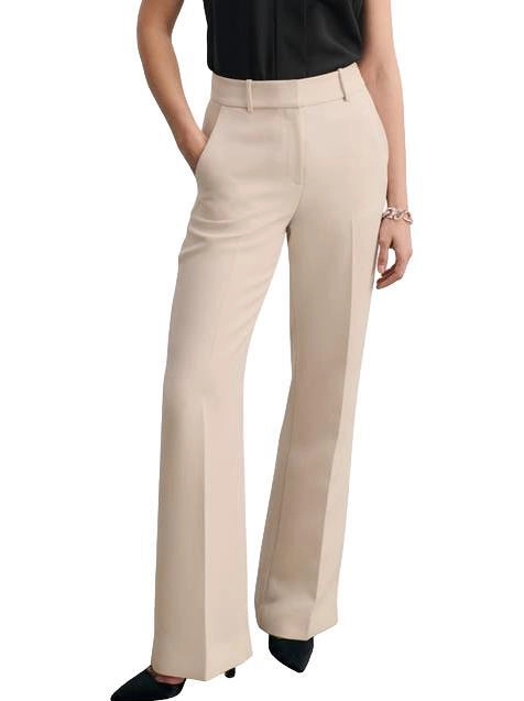 The Fold Clever Crepe Doppio Alzira Trousers - Neutral