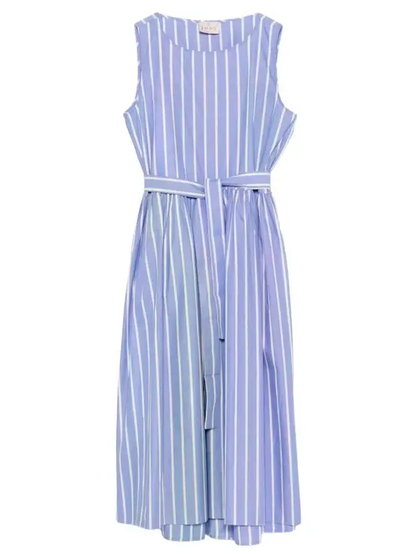 Marella Striped Midi Dress - Blue
