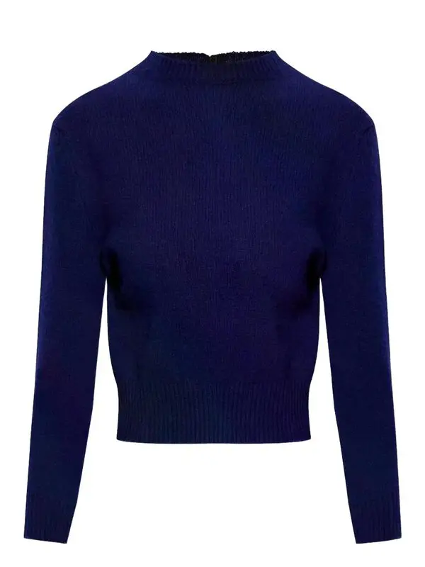 JIL SANDER Cropped Sweater - Blue