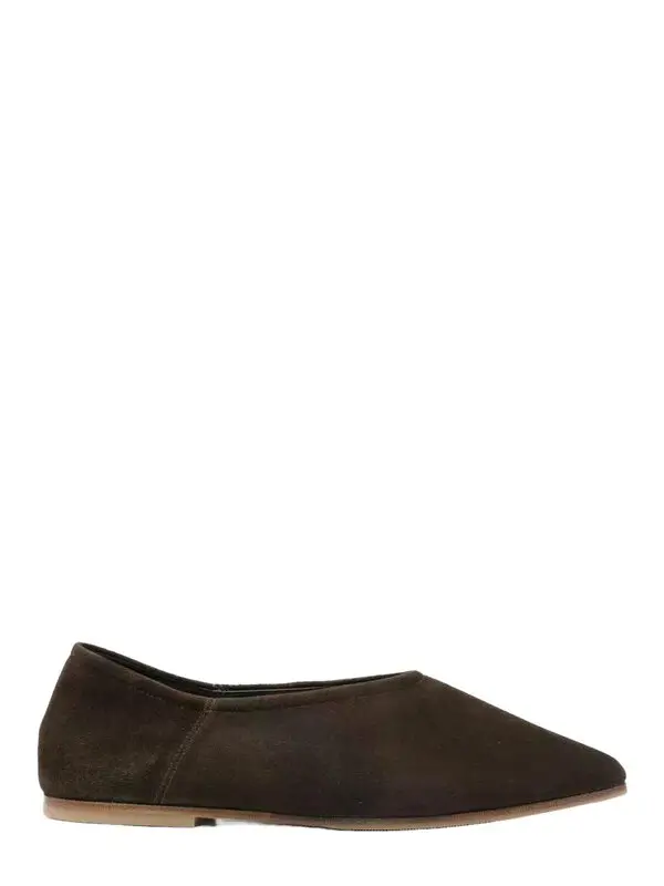 BABÚ MILANO Pointed-toe Ballet Flats - Brown