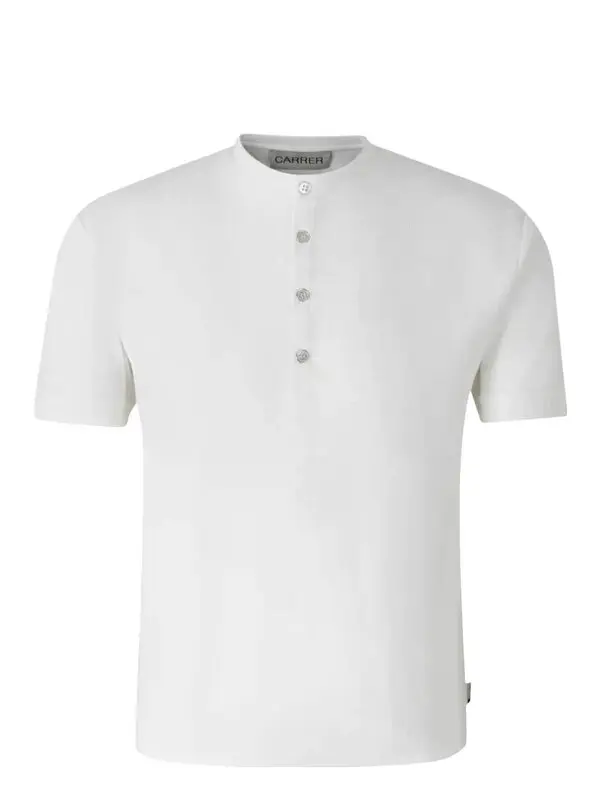 Carrera Eyewear Dorven Buttoned Collar T-shirt - White