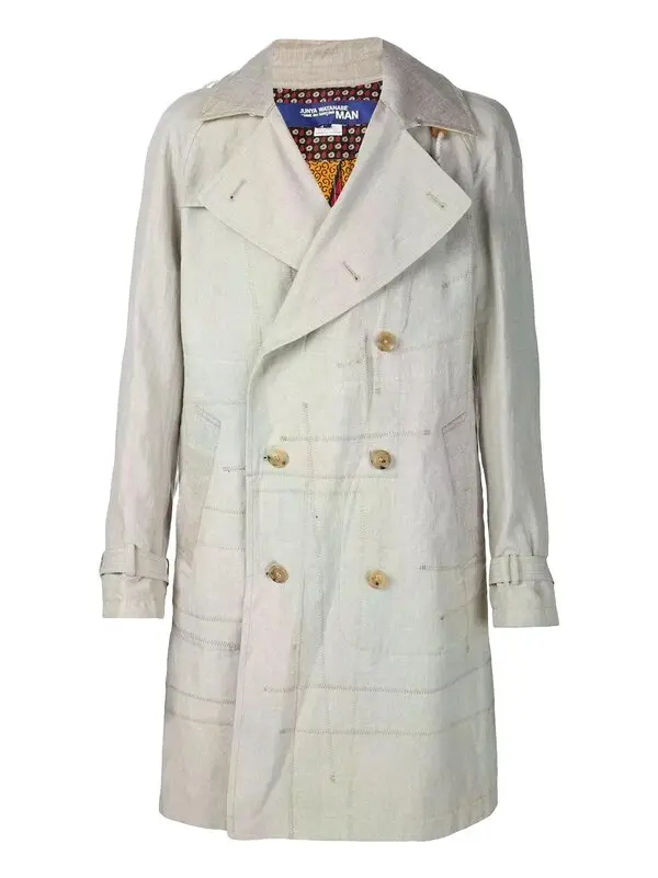 Junya Watanabe Exposed Seam Trench Coat - Neutrals