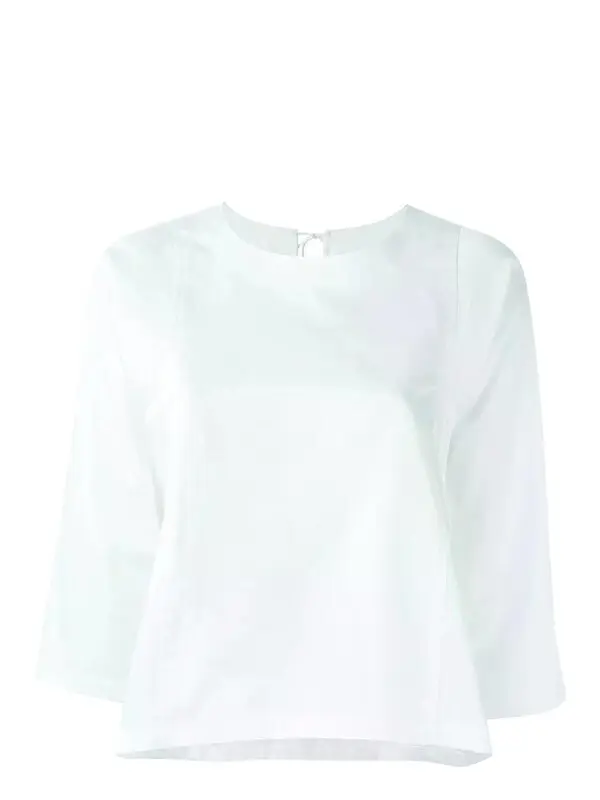 Comme Des Garçons Back Fastening Blouse - White