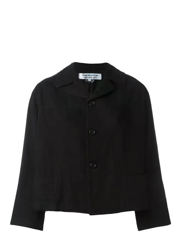 Comme Des Garçons Buttoned Boxy Jacket - Black