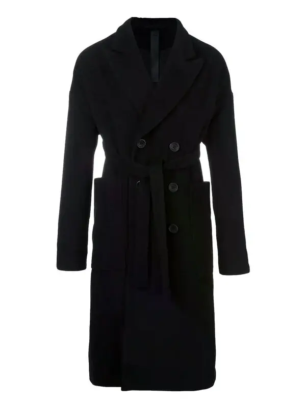 ODEUR Oversized Wool-cashmere Coat - Black