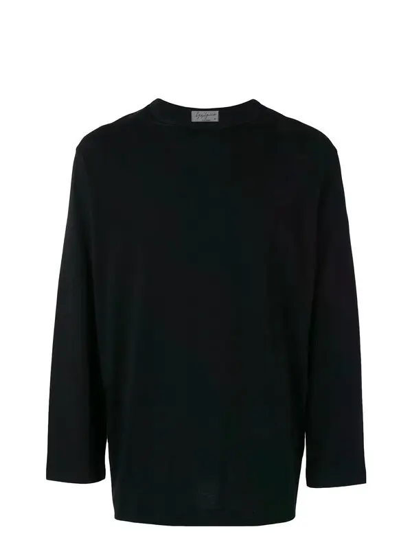 Yohji Yamamoto Logo Print Sweatshirt - Black