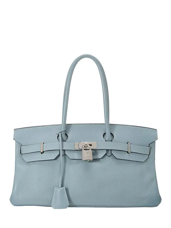Hermès Clemence Jpg Birkin 42 - Blue Lin