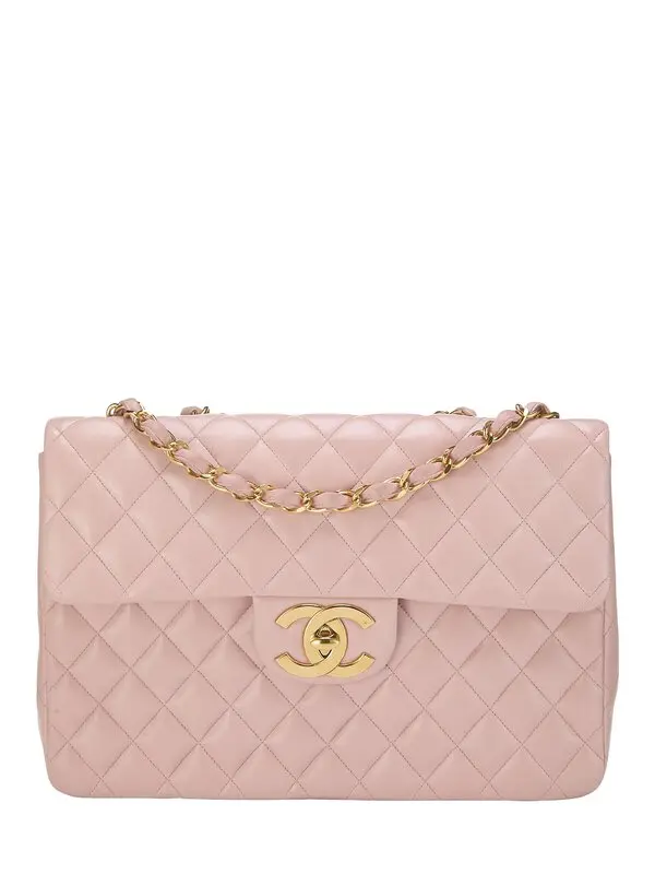 Chanel Quilted Lambskin Half Flap - Pink