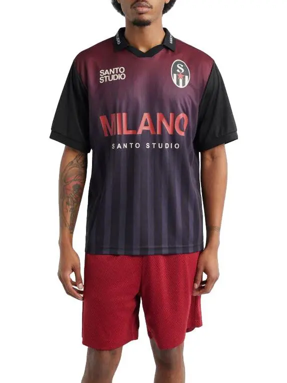 SANTO STUDIO Milano Team Jersey - Red/burgundy Multi