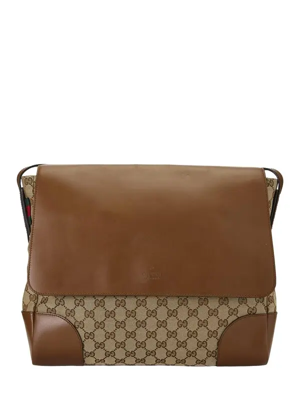 Gucci Gg Messenger Bag - Brown