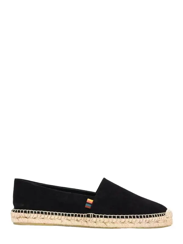 Paul Smith Leather Slip-on Espadrilles - Black
