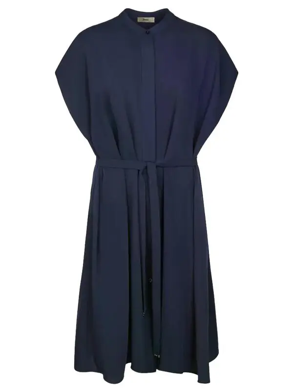 Herno Belted Midi Dress - Blue