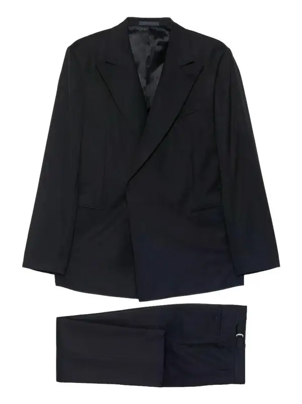 Caruso Buttoned Suit - Blue