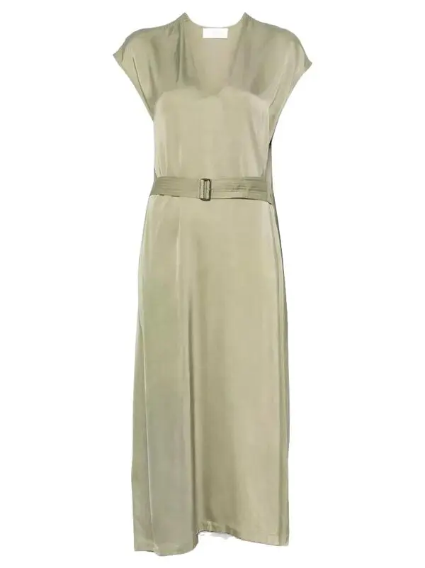 Christian Wijnants Belted V-neck Dress - Green