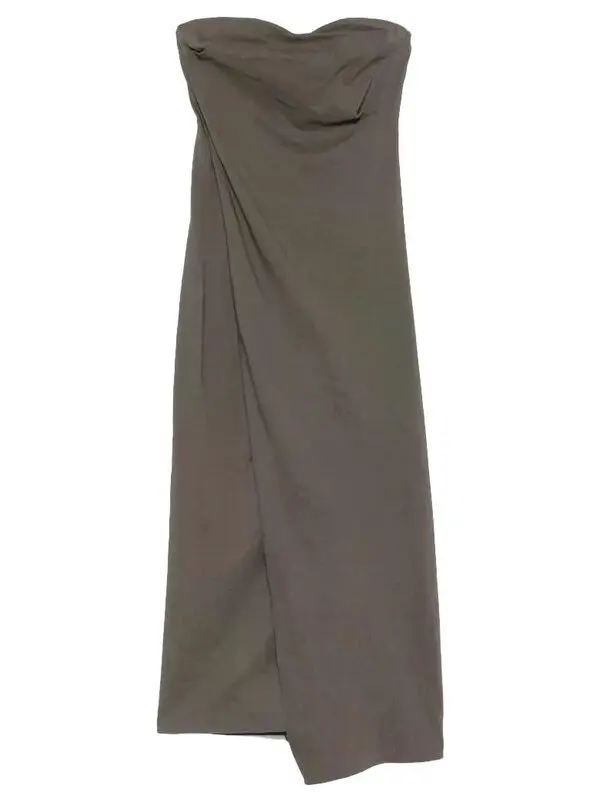 CORTANA Strapless Draped Maxi Dress - Grey