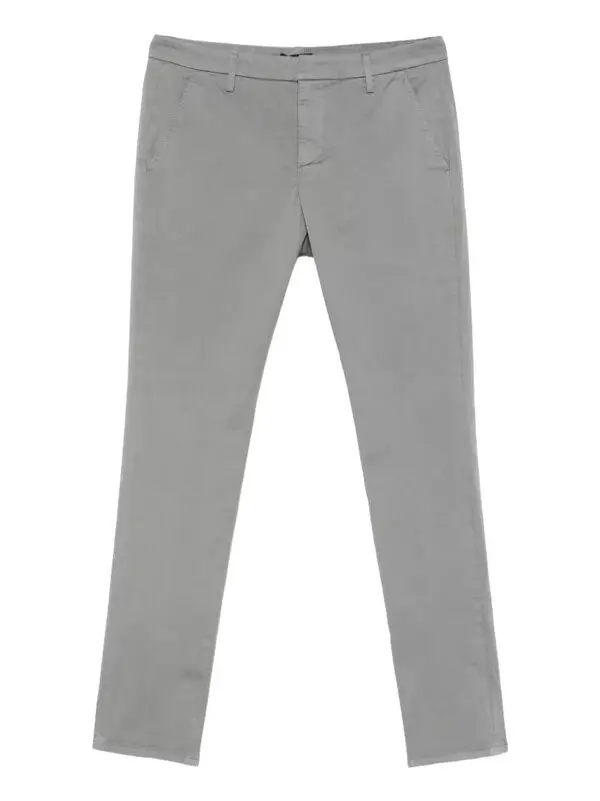 DONDUP Flat-front Trousers - Grey