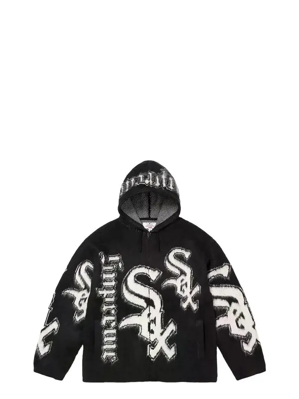 Supreme X Chicago White Sox Zip-up Hoodie - Black