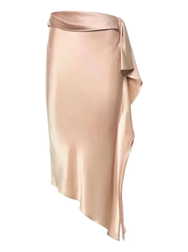 Pinko Draped Midi Skirt - Pink