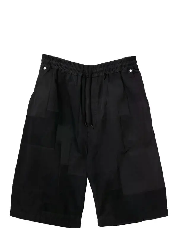 Comme Des Garçons Patchwork Shorts - Black