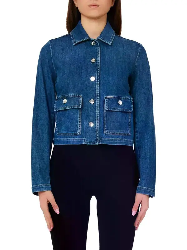 Liu Jo Buttoned-pocket Jacket - Blue