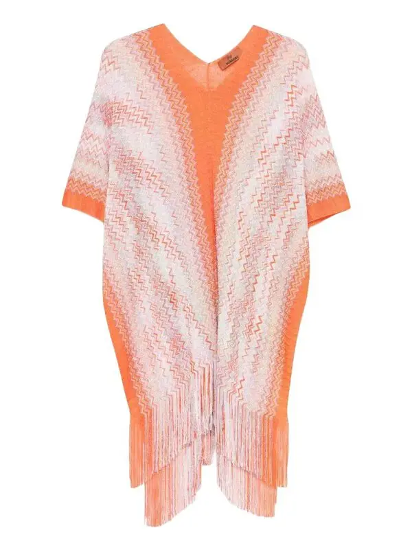 Missoni Fringed Jacket - Orange