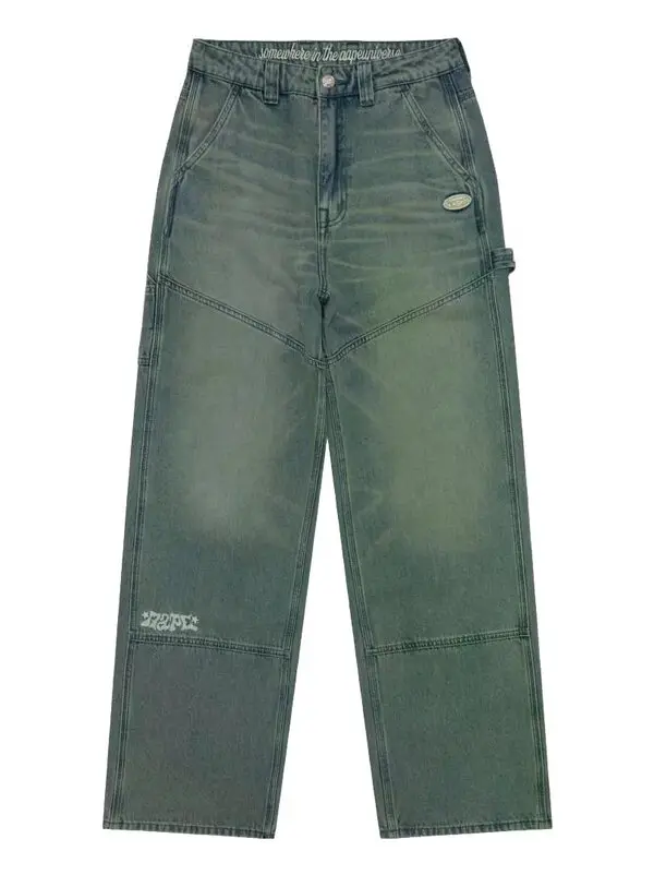 AAPE BY *A BATHING APE Patched Trousers - Blue