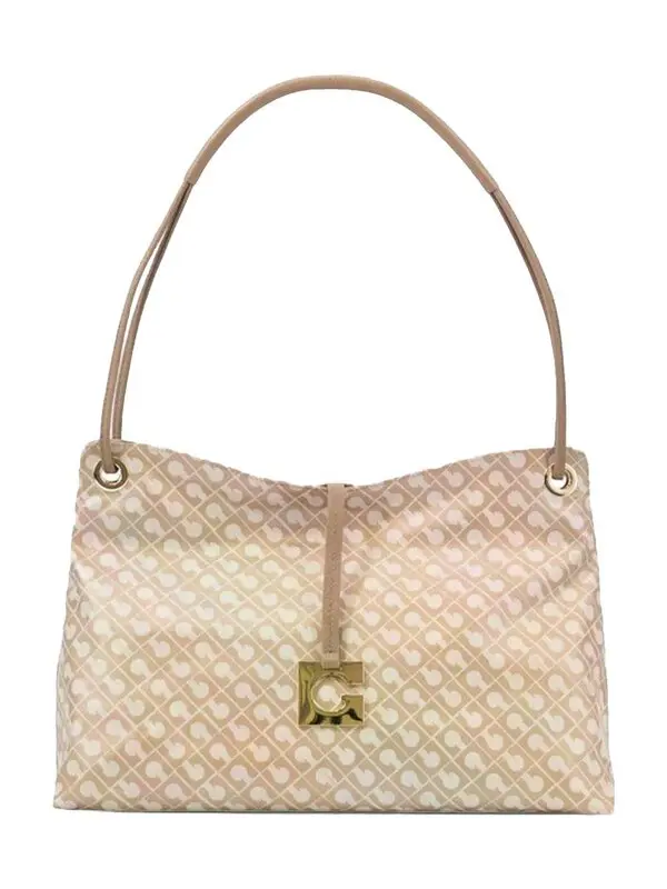 GHERARDINI Medium Patterned Shoulder Bag - Neutrals