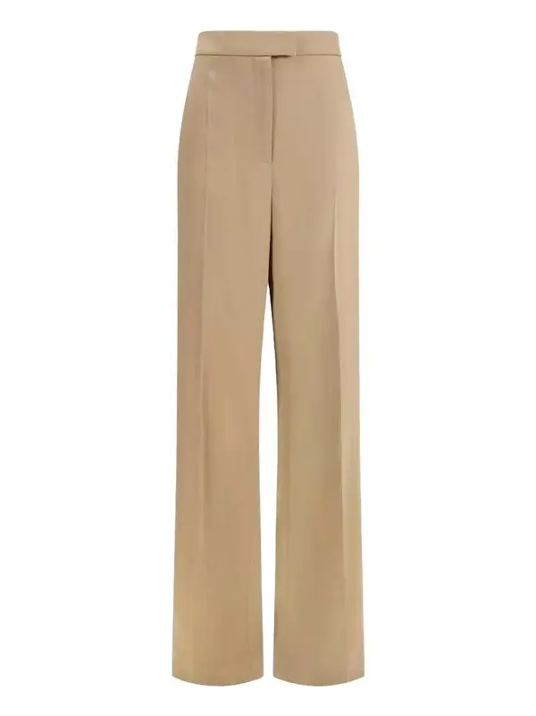Valentino Garavani Silk Trousers With American-style Pockets - Neutrals