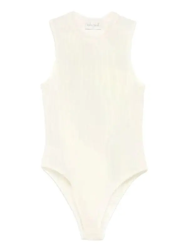 FORTE_FORTE Scalloped-trim Top - Neutrals
