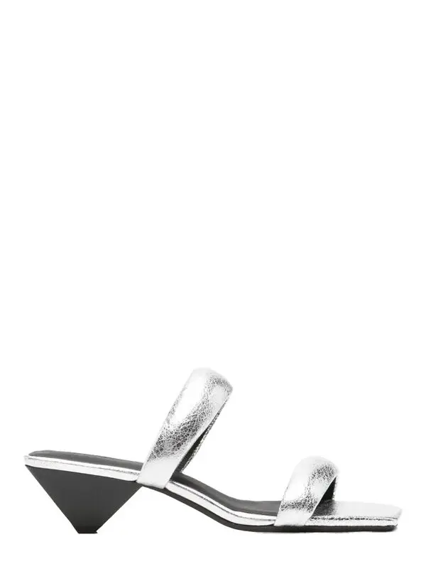 JVAM Cody Square-toe Sandals - Silver