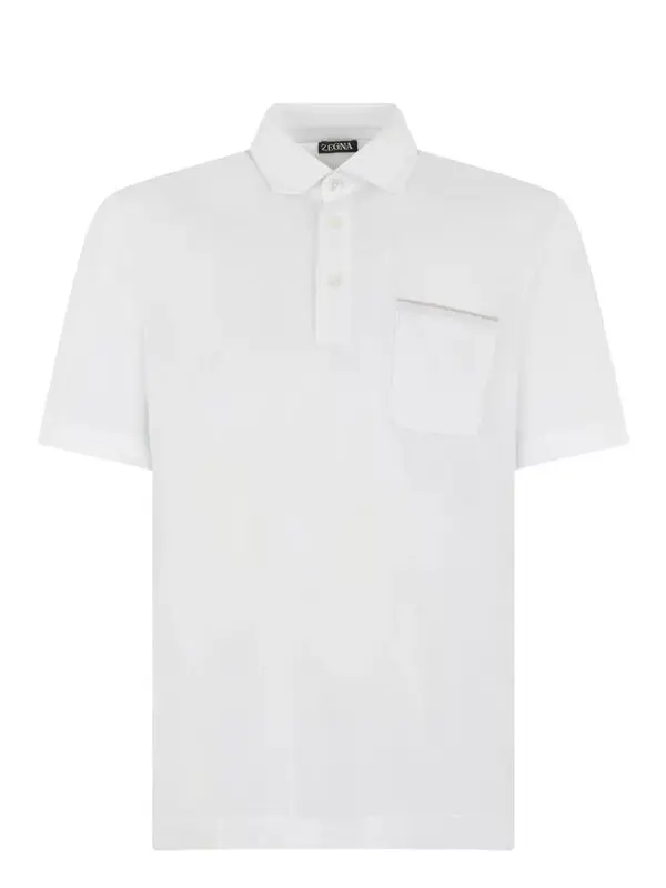 Zegna Patch-pocket Polo Shirt - White