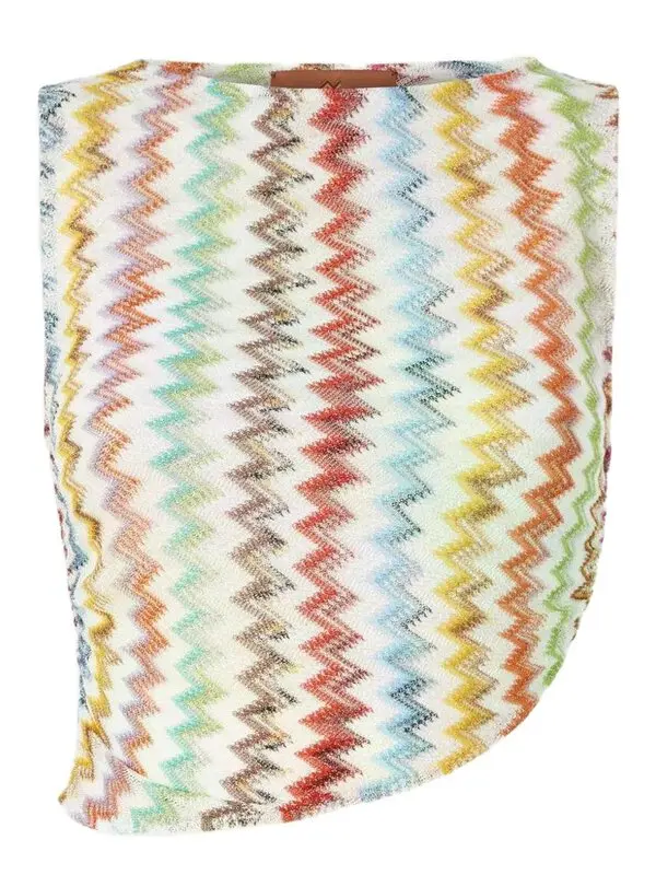 Missoni Zig-zag Motif Cropped Top - White