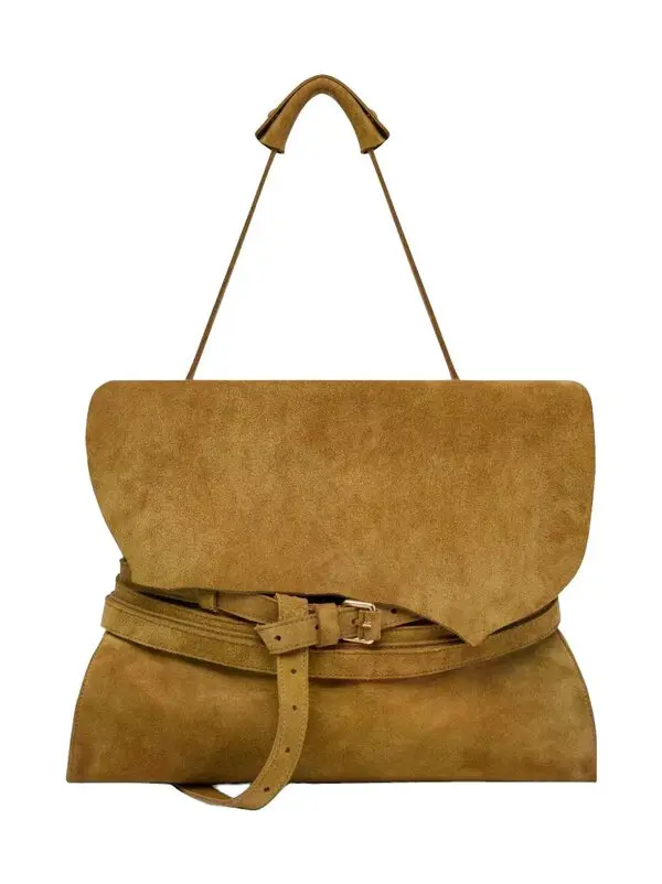 Moschino Leather Tote Bag - Neutrals