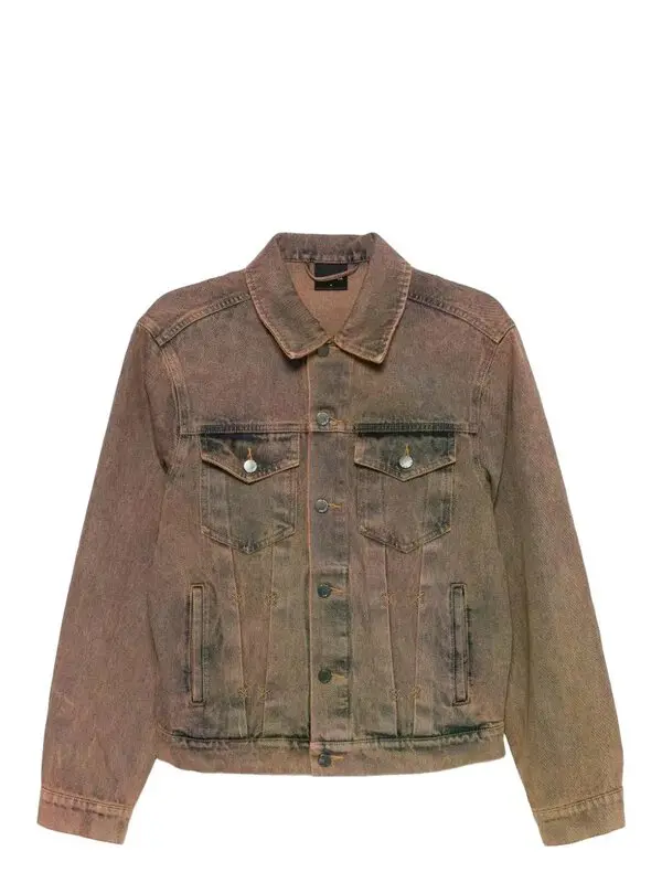 DAILY PAPER Bomi Pocket Denim Jacket - Brown