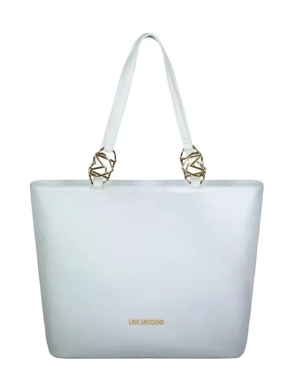 Moschino Logo-plaque Tote Bag - Blue