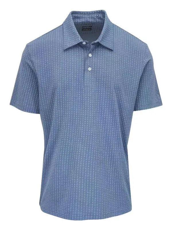 Faherty Brand Movement™ Dotted Polo Shirt - Blue