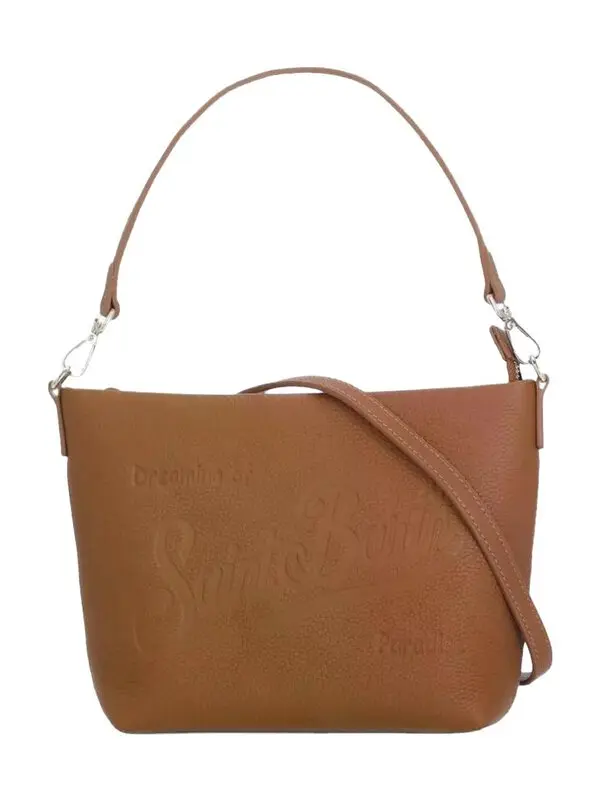 MC2 SAINT BARTH Embossed Top Handle Bag - Brown