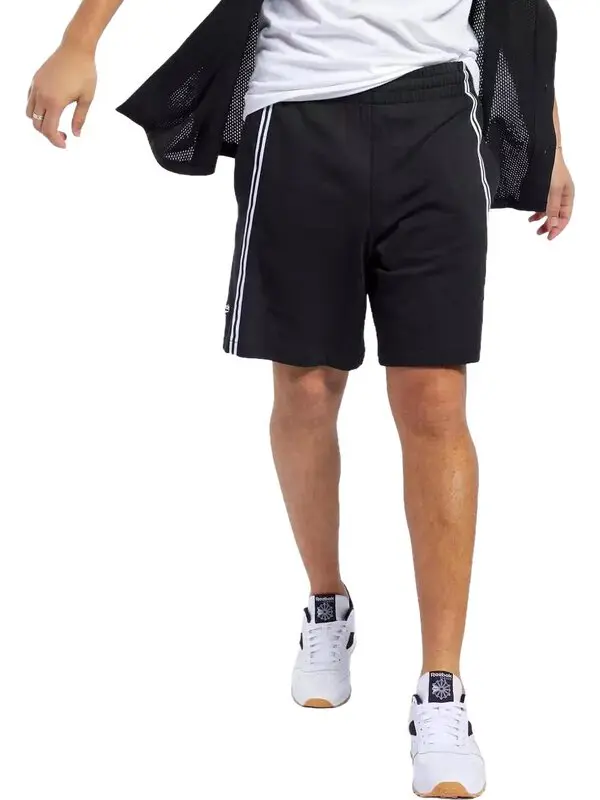 REEBOK Classics Logo-detail Track Shorts - Black