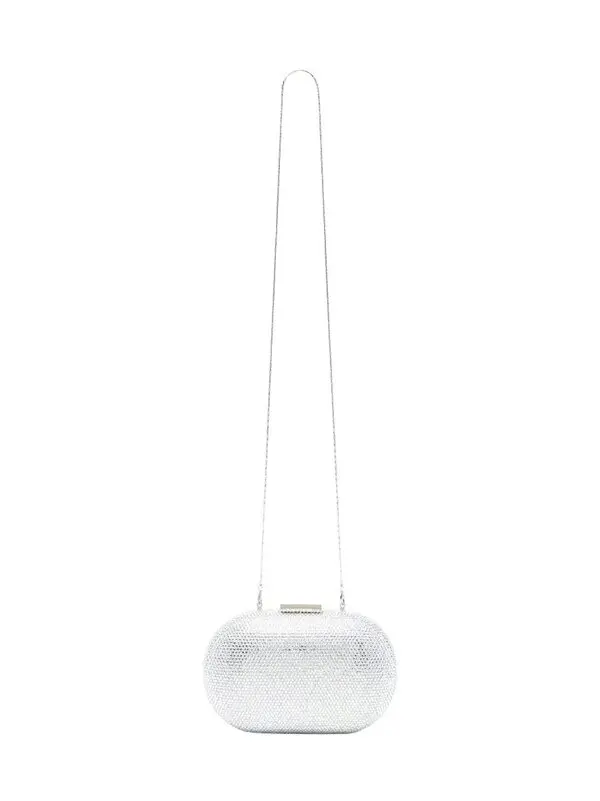 TWENTY FOURHAITCH Crystal-embellished Shoulder Bag - Silver