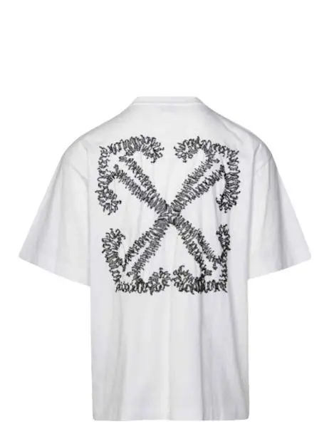 Off-White Off Arrowsmotif Cotton T-shirt - White