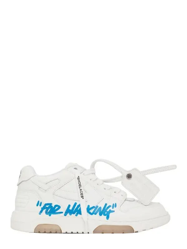 Off-White Ooo Low Walking Sneakers - White/blue