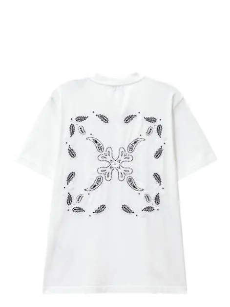 Off-White Off Bandana Arrow Casual T-shirt - White