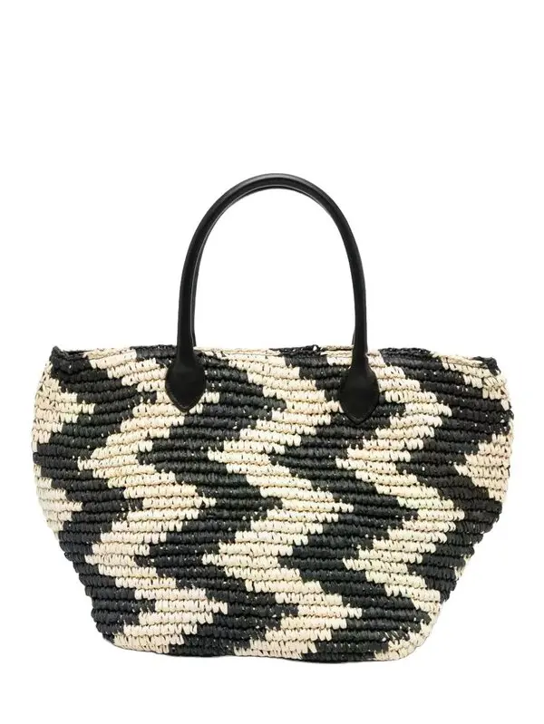 Marella Balia Zigzag Tote Bag - Black
